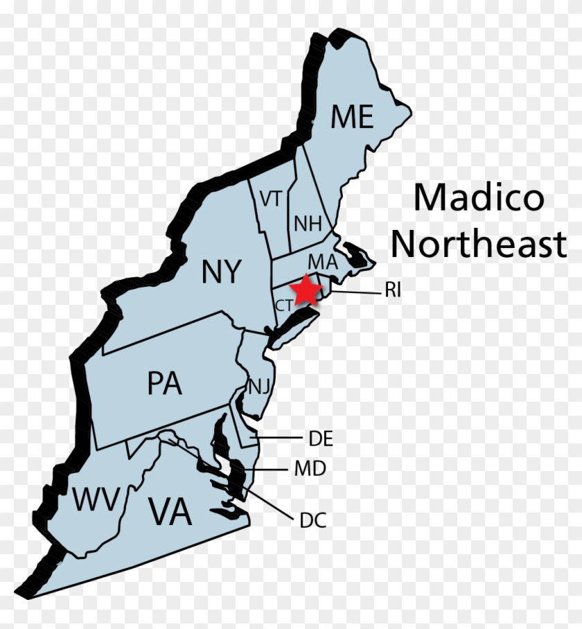 Map Of Northeast States In Usa 5a6d8efd430 Random - Cartoon - Full Size ...