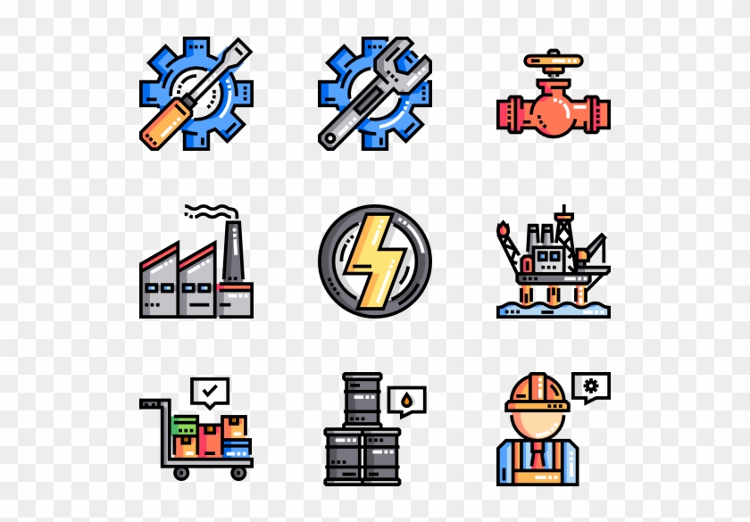 Industrial Process - Icon - Full Size PNG Clipart Images Download