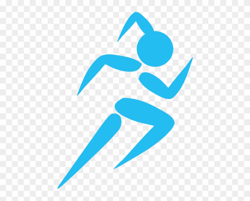 Running Light Blue Clipart - Running Light Blue Clipart - Free ...