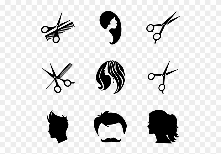 Svg Free Download Beauty Vector - Hair Salon Icons Png - Full Size PNG ...