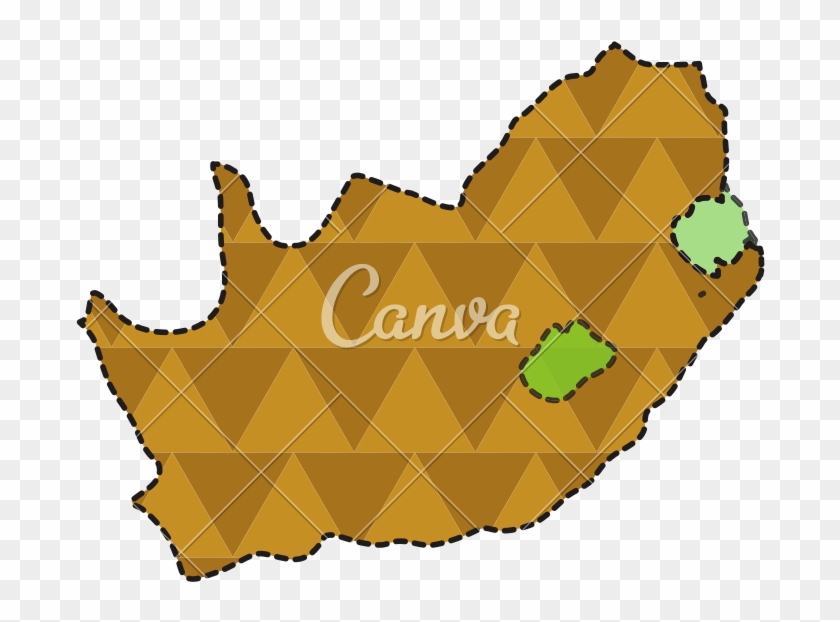 Dotted Line Map Of South Africa - Illustration - Full Size PNG Clipart ...