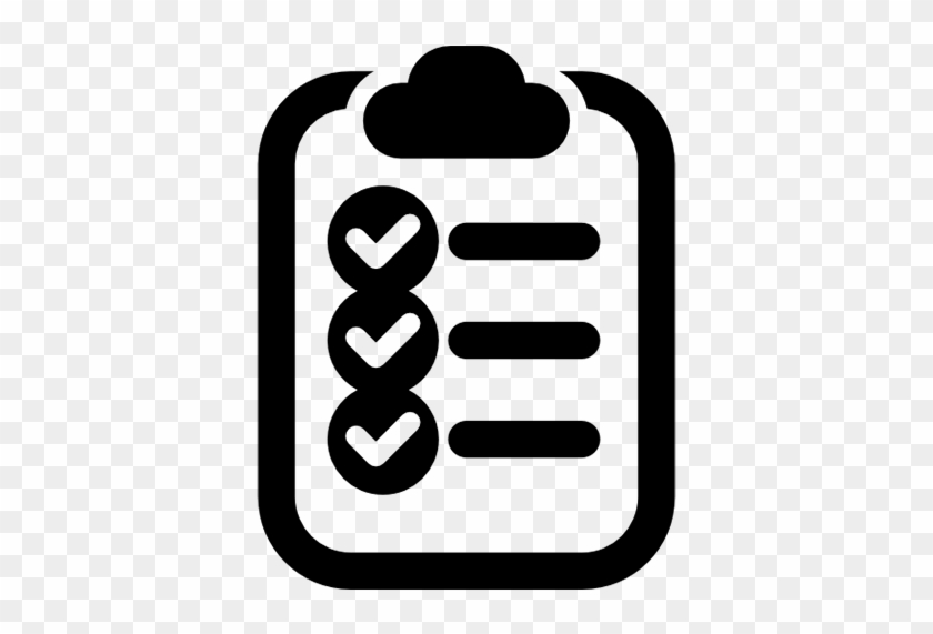 Clipboard Clipart Assessment - Transparent Background Check List Icon ...