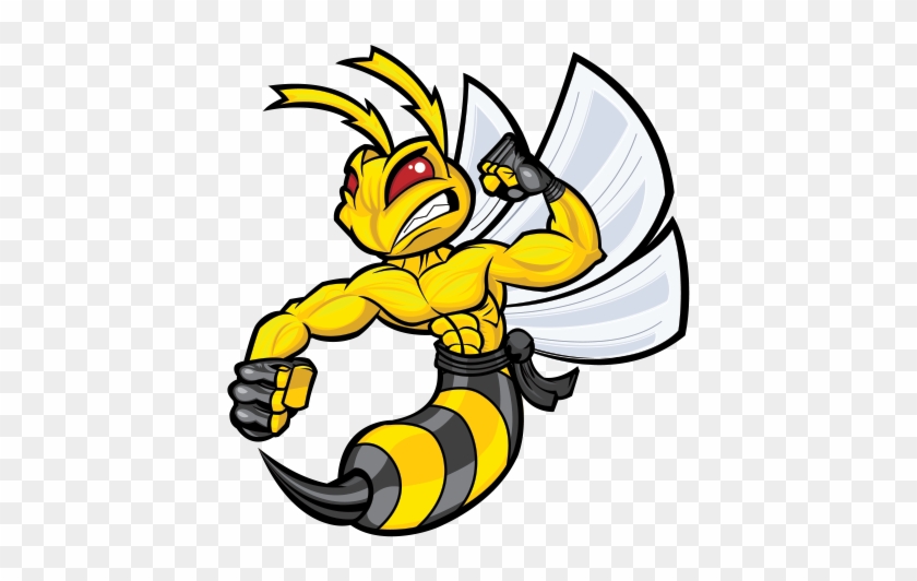 Printed Vinyl Bee Wasp - Angry Wasp - Full Size PNG Clipart Images Download