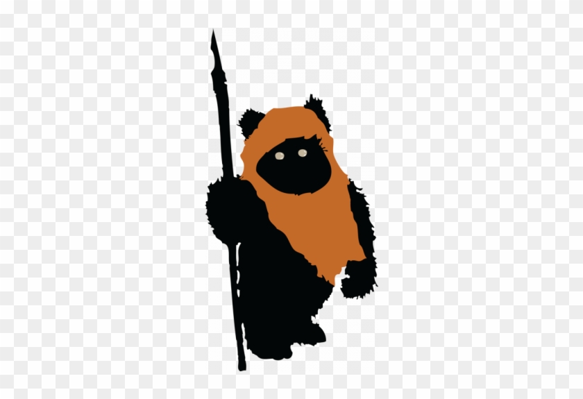 Deathstar Vector Ewok - Star Wars Ewok Silhouette - Full Size PNG ...