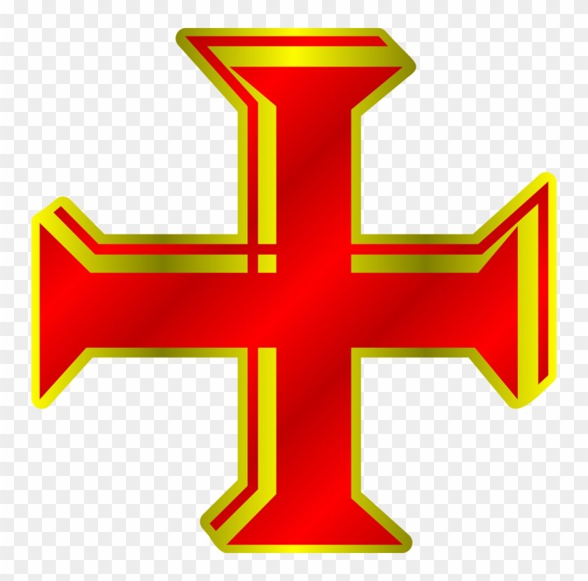 Christian Cross Computer Icons Cross And Crown Symbol - Gold And Red ...