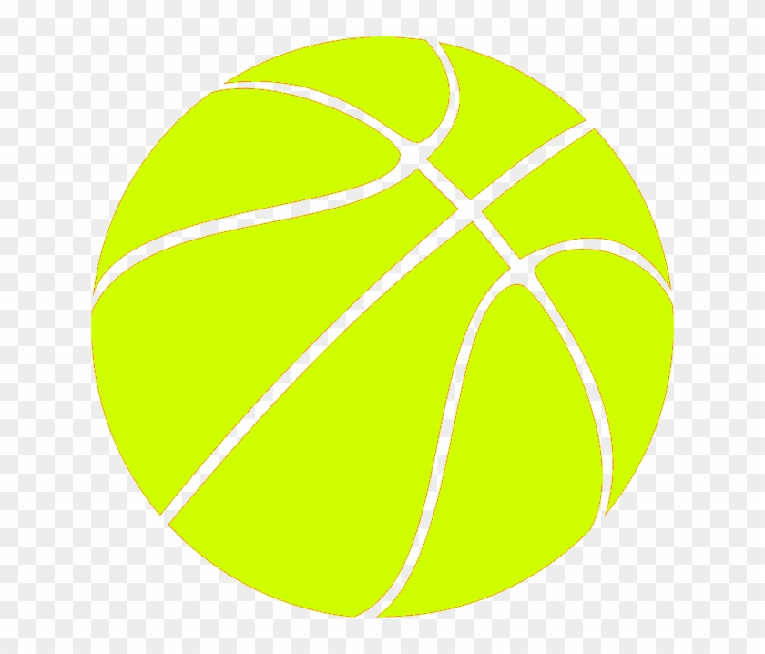 Basket Clipart Yellow - Basketball Ball Yellow Png - Full Size PNG ...