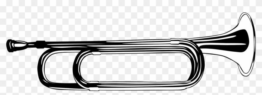 Bugle Drawing Trumpet Musical Instruments Cartoon - Bugle Drawing ...