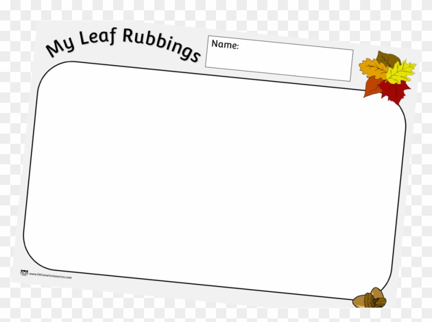 Autumn Leaf Rubbings Sheet/activity/template - Rubbing - Full Size PNG ...