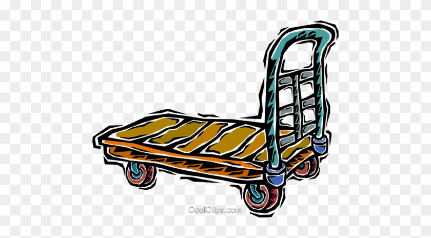 Flat Dolly Royalty Free Vector Clip Art Illustration - Flat Dolly ...