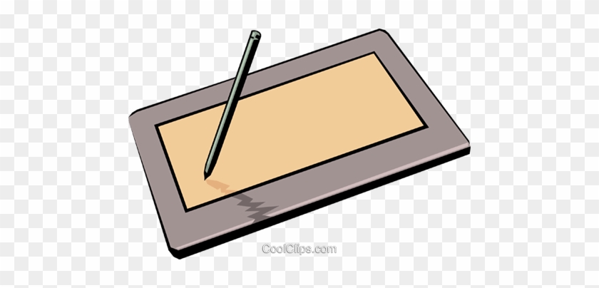 Digitizing Tablet Royalty Free Vector Clip Art Illustration - Vector ...