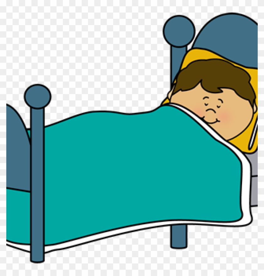 Png Library Sleep Clipart - Boy Sleeping On The Bed Clipart - Full Size ...