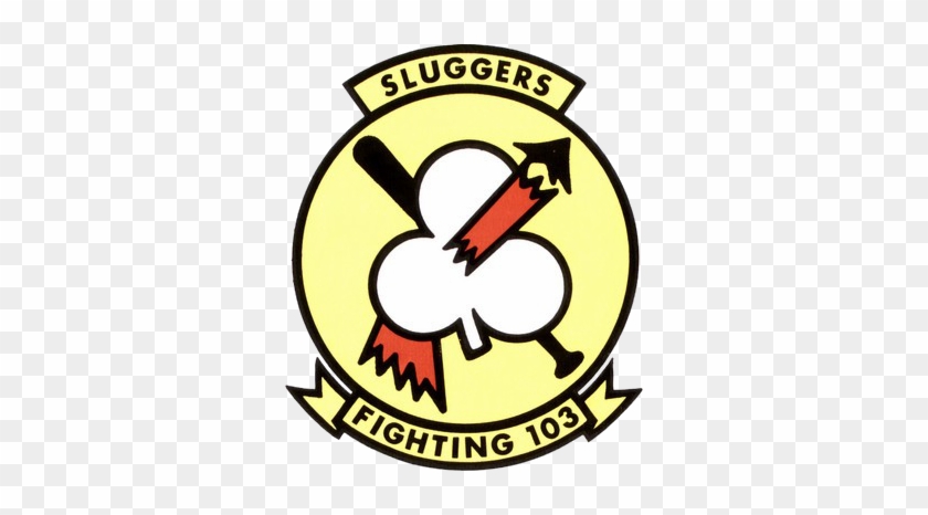 Fighter Squadron 103 Insignia C1966 - Vf 103 Sluggers Logo - Full Size ...