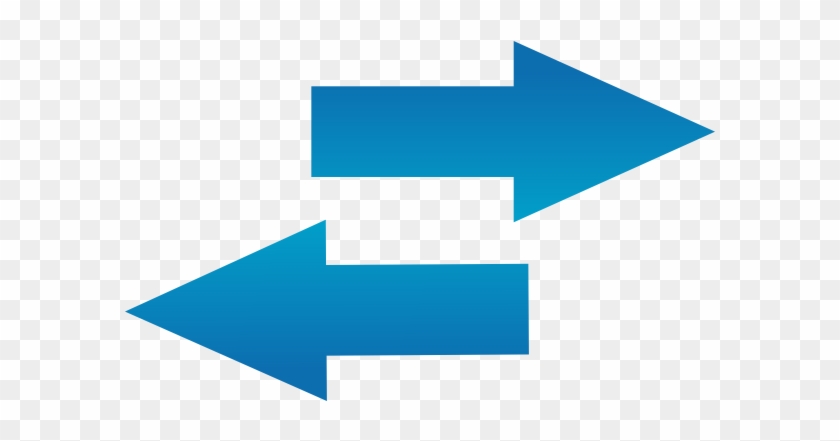 Left Right Blue Arrow Icon Clip Art At Clker Com Vector - Arrow Left ...
