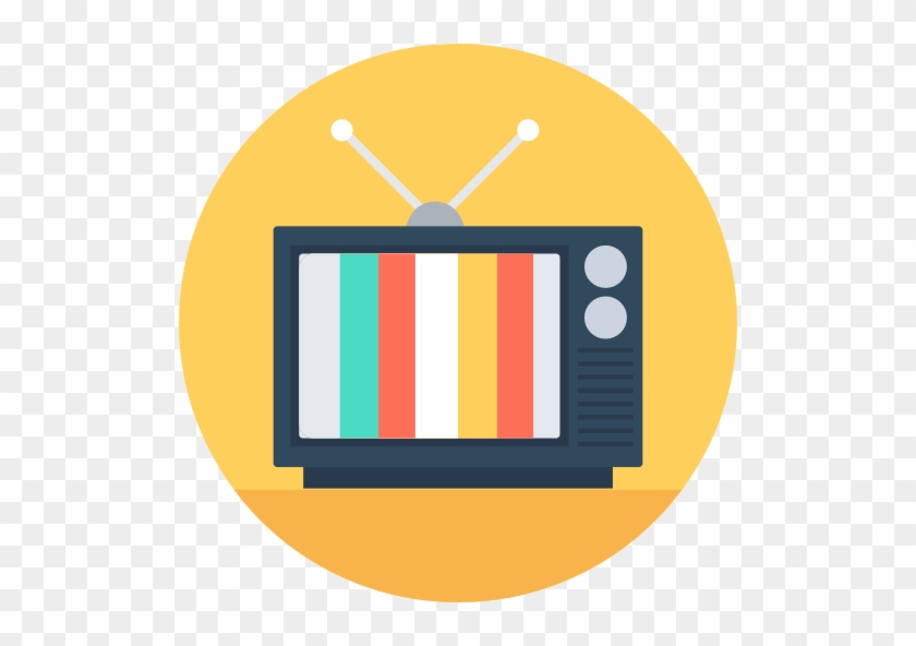 Television Flat Icon - Full Size PNG Clipart Images Download