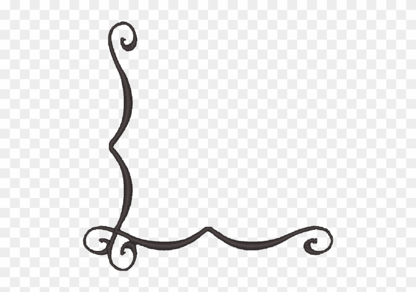 Swirl Borders Clip Art Free Download - Simple Corner Border Designs Png ...