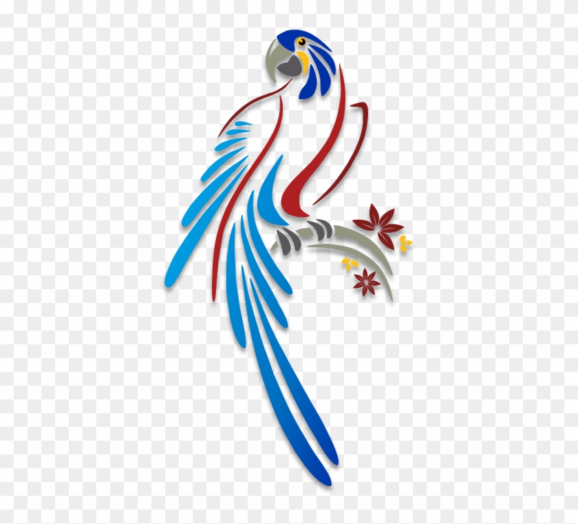 Birds Illustrations Art & Islamic Graphics Bird Silhouette - Parrot ...