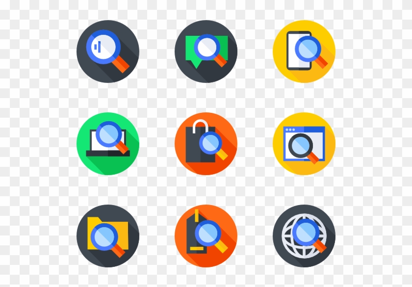 Search - Flat Icons - Free Transparent PNG Clipart Images Download