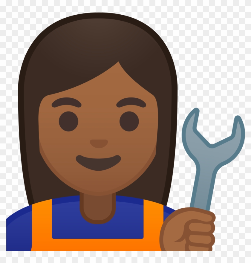 Mechanic Clipart Female Mechanic - Emoji De Eletricista - Full Size PNG ...