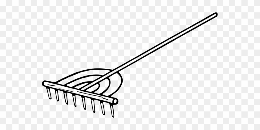 Drawing Rake Line Art Garden Computer Icons - Rake Clip Art Black And ...