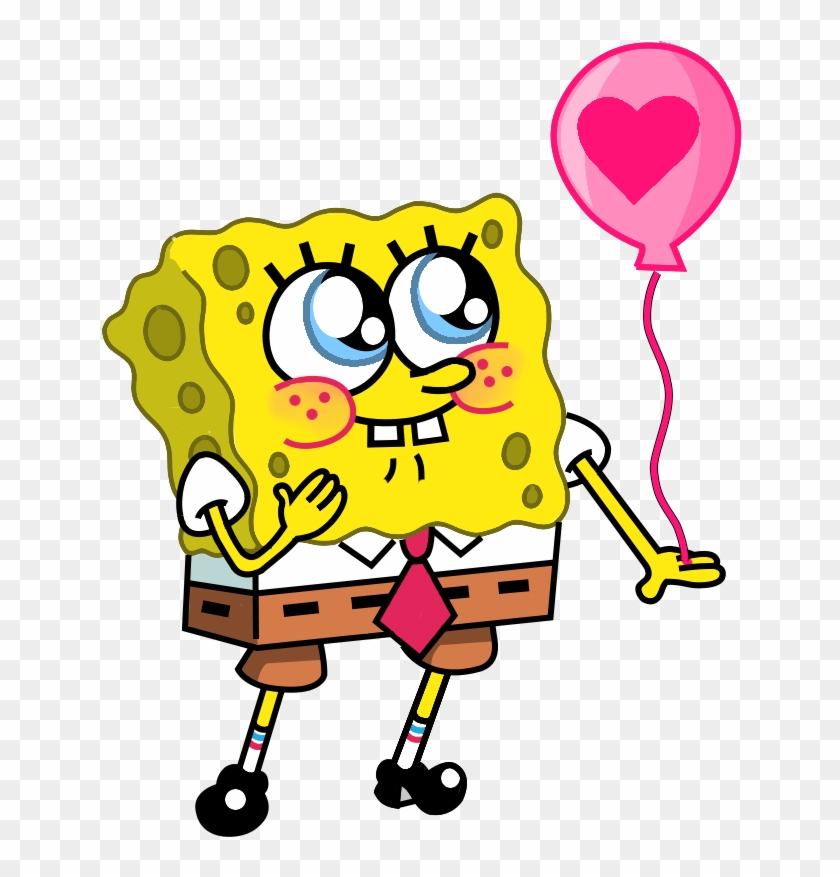 Cute - Spongebob Squarepants In Love - Full Size PNG Clipart Images ...