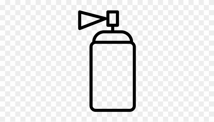 Paint Spray Can Outline Vector - Spray Paint Can Logo - Full Size PNG ...
