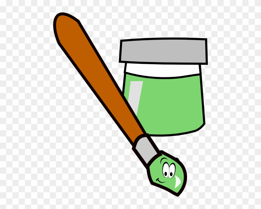 Cartoon Paintbrush Green Clip Art - Clip Art - Full Size PNG Clipart ...