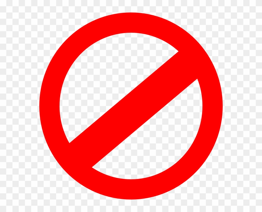 Symbol For Don T - Full Size PNG Clipart Images Download