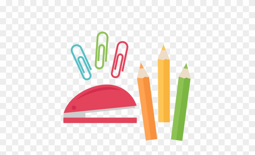 School Supply Set Svg Scrapbook Cut File Cute Clipart - School Supplies ...