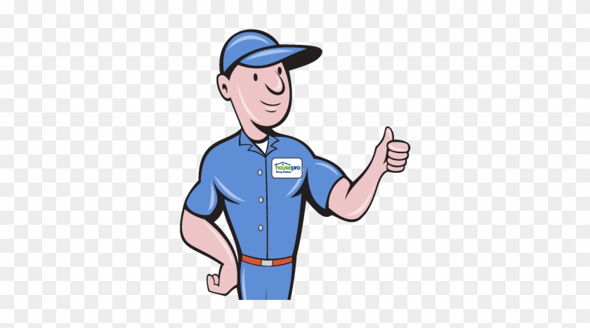 Ac Technician Clipart - Air Conditioner Man Cartoon - Full Size PNG ...