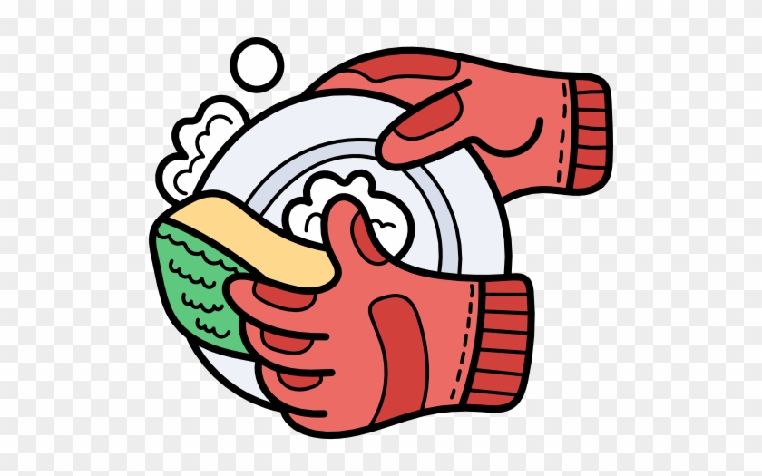 Washing Dishes Free Icon - Washing The Dishes Drawing - Full Size PNG ...
