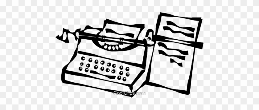 Typewriters Royalty Free Vector Clip Art Illustration - Typewriters ...