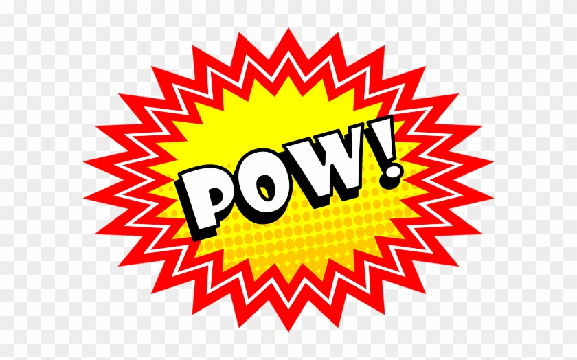 Bleed Area May Not Be Visible - Pow Onomatopoeia - Full Size PNG ...