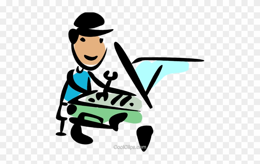 Auto Mechanics Royalty Free Vector Clip Art Illustration - Illustration ...