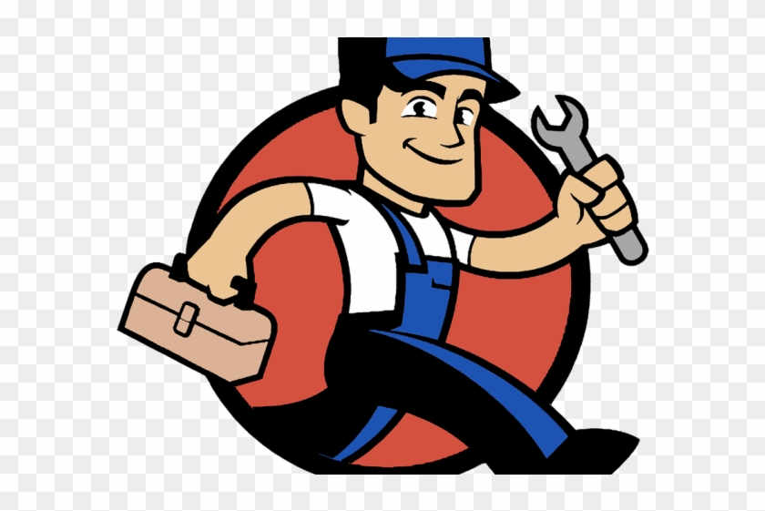 Air Conditioner Clipart Hvac Tech - Technician Cartoon - Full Size PNG ...