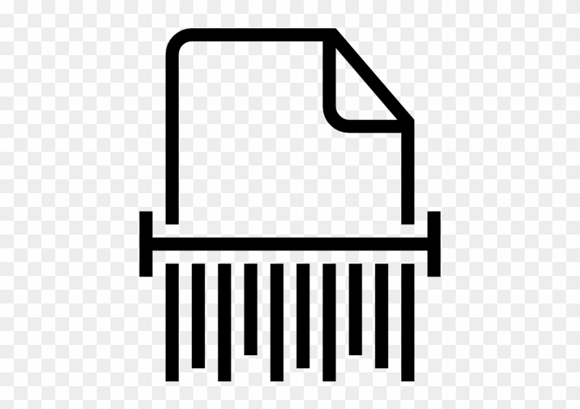 Document Shred Outlined Interface Symbol Free Icon - Document Symbol ...