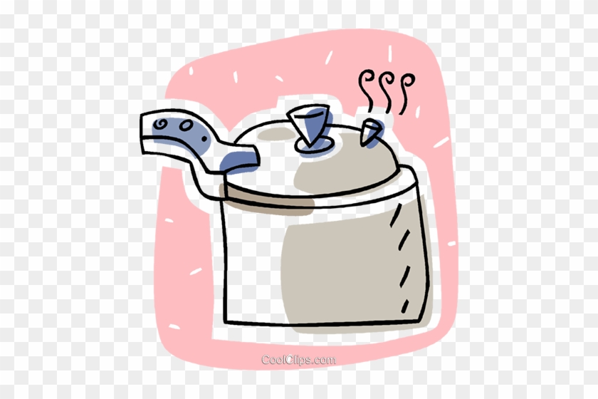 Steam Cooker Royalty Free Vector Clip Art Illustration - Cartoon ...