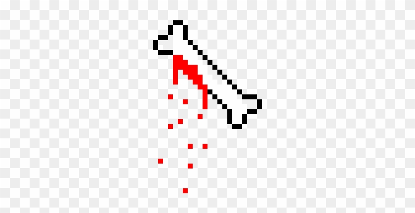 Blood Dripping Bone - Blood Dripping Pixel Art - Full Size PNG Clipart ...