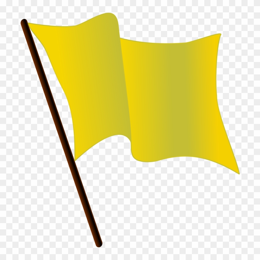 Gold Flag Waving - Gold Flag - Full Size PNG Clipart Images Download
