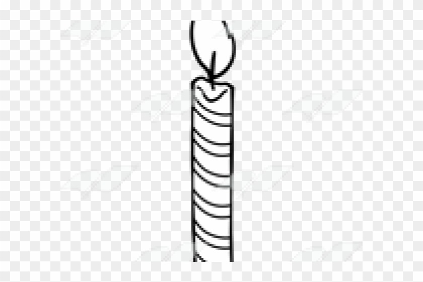 Birthday Candles Clipart Black And White - Birthday Candle Black And ...