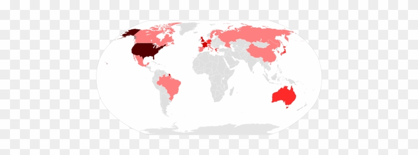 This Image Rendered As Png In Other Widths - Visited Countries Map ...