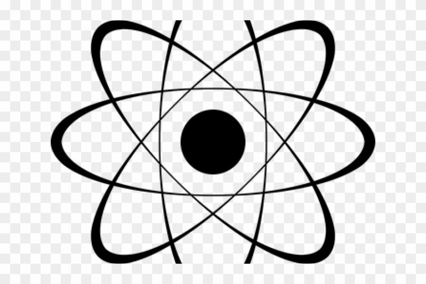Atom Black And White - Free Transparent PNG Clipart Images Download