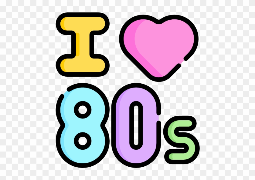 Eighties Free Icon - Decade - Full Size PNG Clipart Images Download
