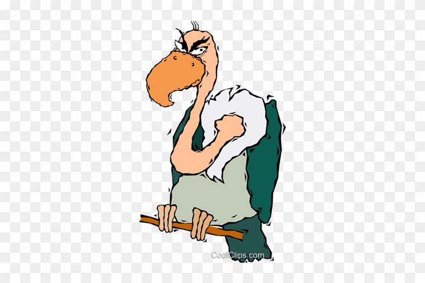 Buzzard, Vulture Royalty Free Vector Clip Art Illustration - Vulture ...