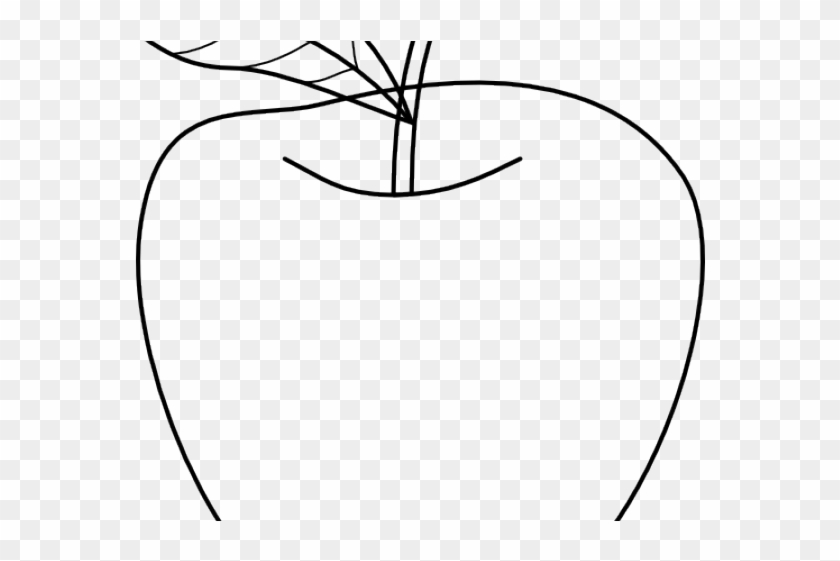 Drawn Apple Outline - Outline Of An Apple - Full Size PNG Clipart ...