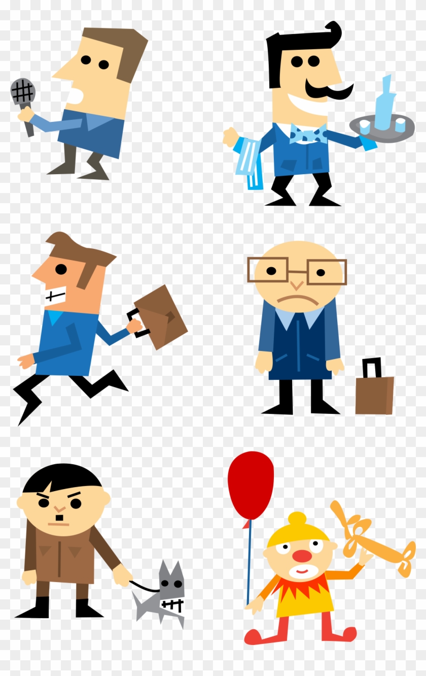 Vector Character Set Free - Full Size PNG Clipart Images Download