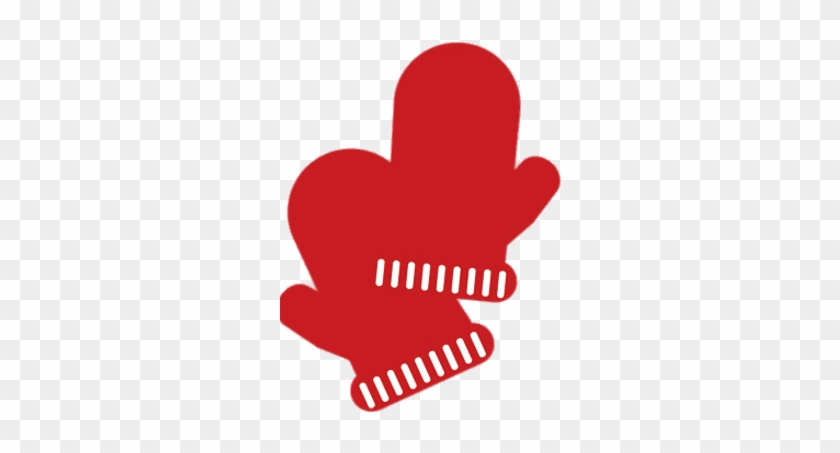 Red Mittens With White Details Illustration - Vector Graphics - Free ...