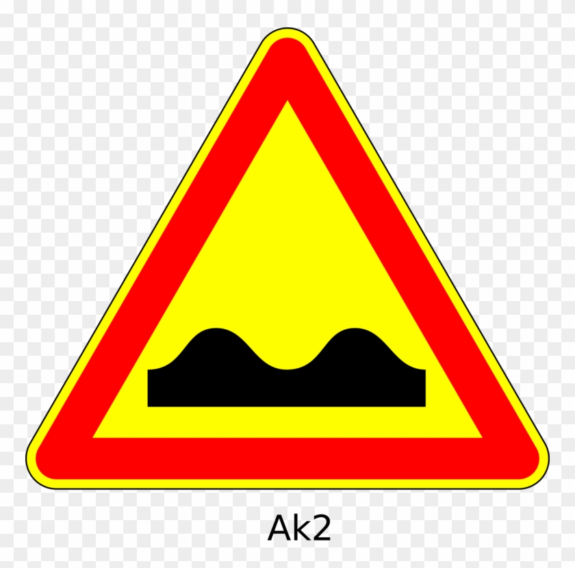 Traffic Sign Speed Bump Warning Sign Road - Road Signs Bumpy Road ...