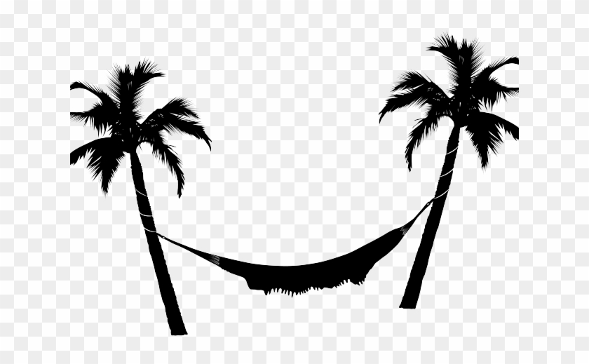 Hammock Clipart Two - Palm Tree Hammock Tattoo - Full Size PNG Clipart ...
