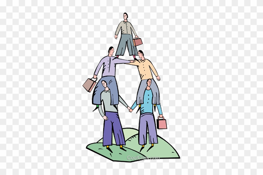 Businessmen Working For A Common Goal Royalty Free - Cartoon - Full ...