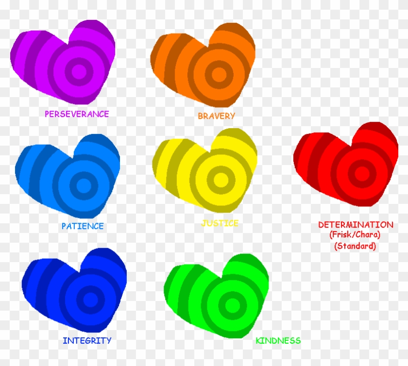 Drugtale Soul Colors By - Soul Undertale Hearts Colors - Full Size PNG ...